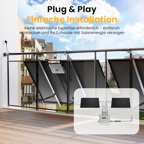 Powerness® 1000Wp ( 300W) Balkonkraftwerk Basic Kit – EcoFlow STREAM ...